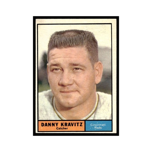 1961 Topps Baseball Card Danny Kravitz Reds #166 | eBay