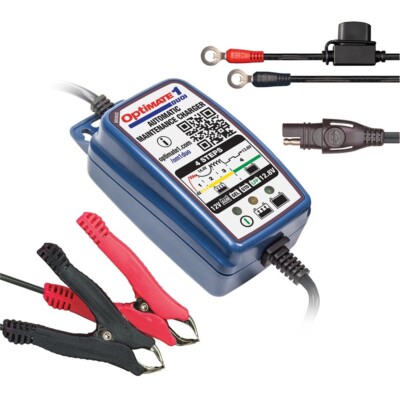 TecMate Optimate 1 DUO - Lithium and Lead Acid Smart Battery Charger 0 ...