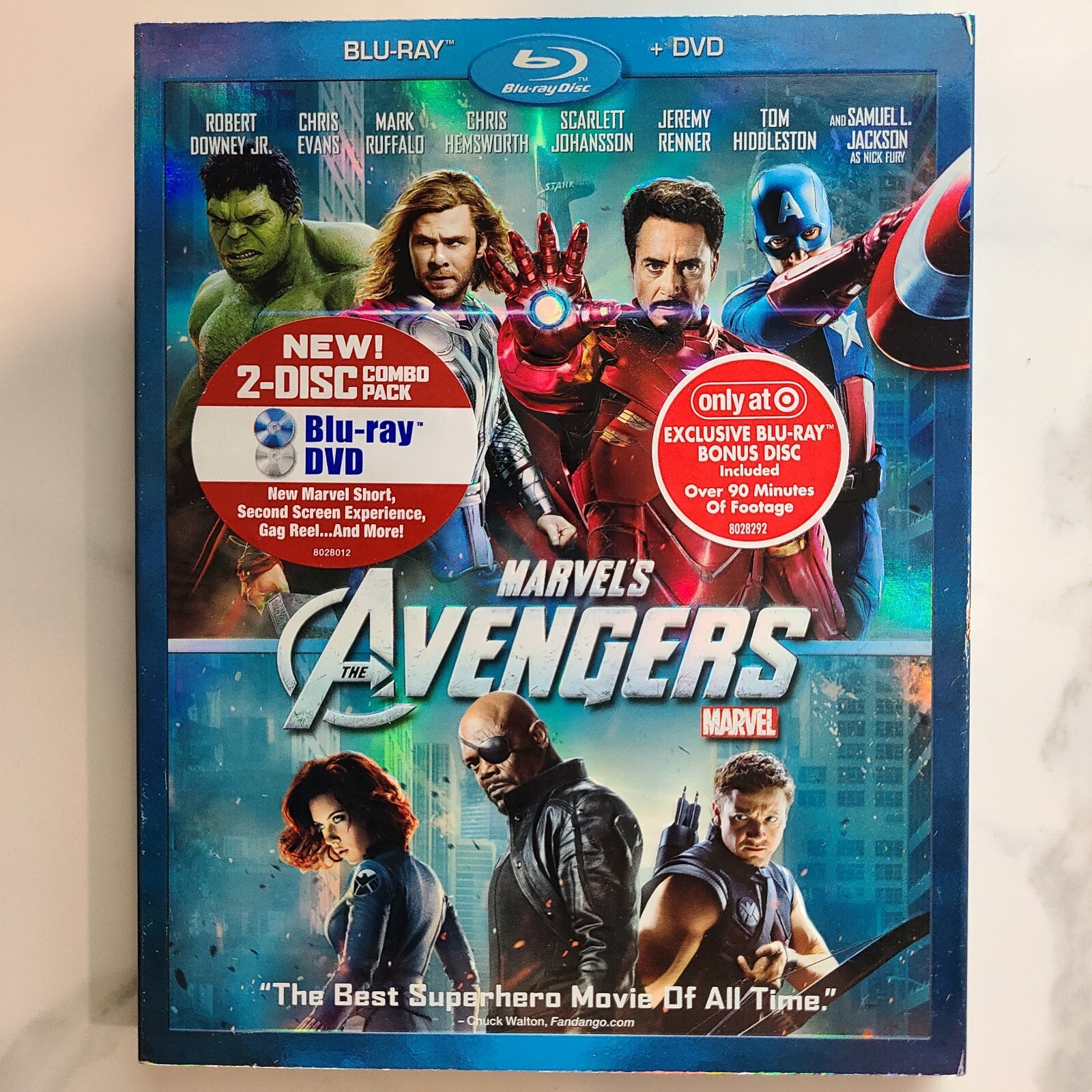 Marvel's The Avengers Blu-Ray DVD Target Exclusive w/ Slipcover + Bonus ...