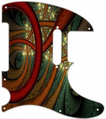 Telecaster Guitar Pickguard Graphic Custom fit Fender 8 hole Tele ...