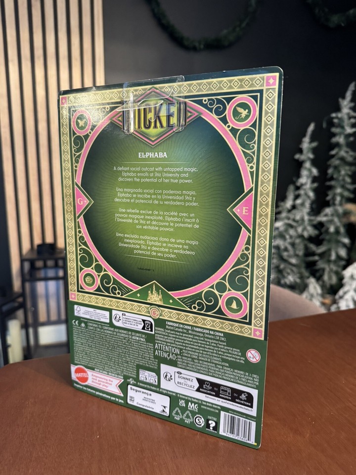 SHIPS NOW Wicked Movie Elphaba Fashion Doll URL MISPRINT RECALL NEW ...