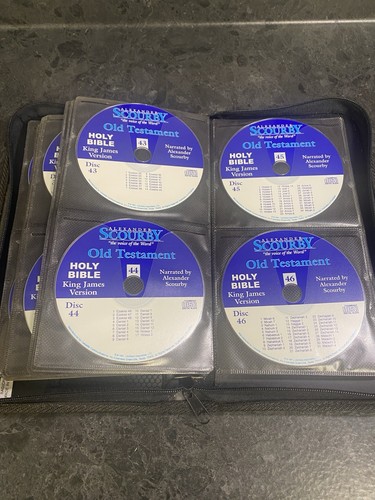 Alexander Scourby Bible Audio Book 62 CD Set King James Version 47 Old ...
