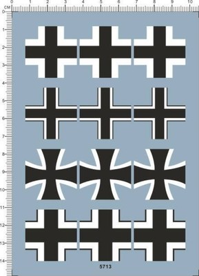 Detail WWII German 28mm Iron Cross Markings Tank Panzer Model Water ...