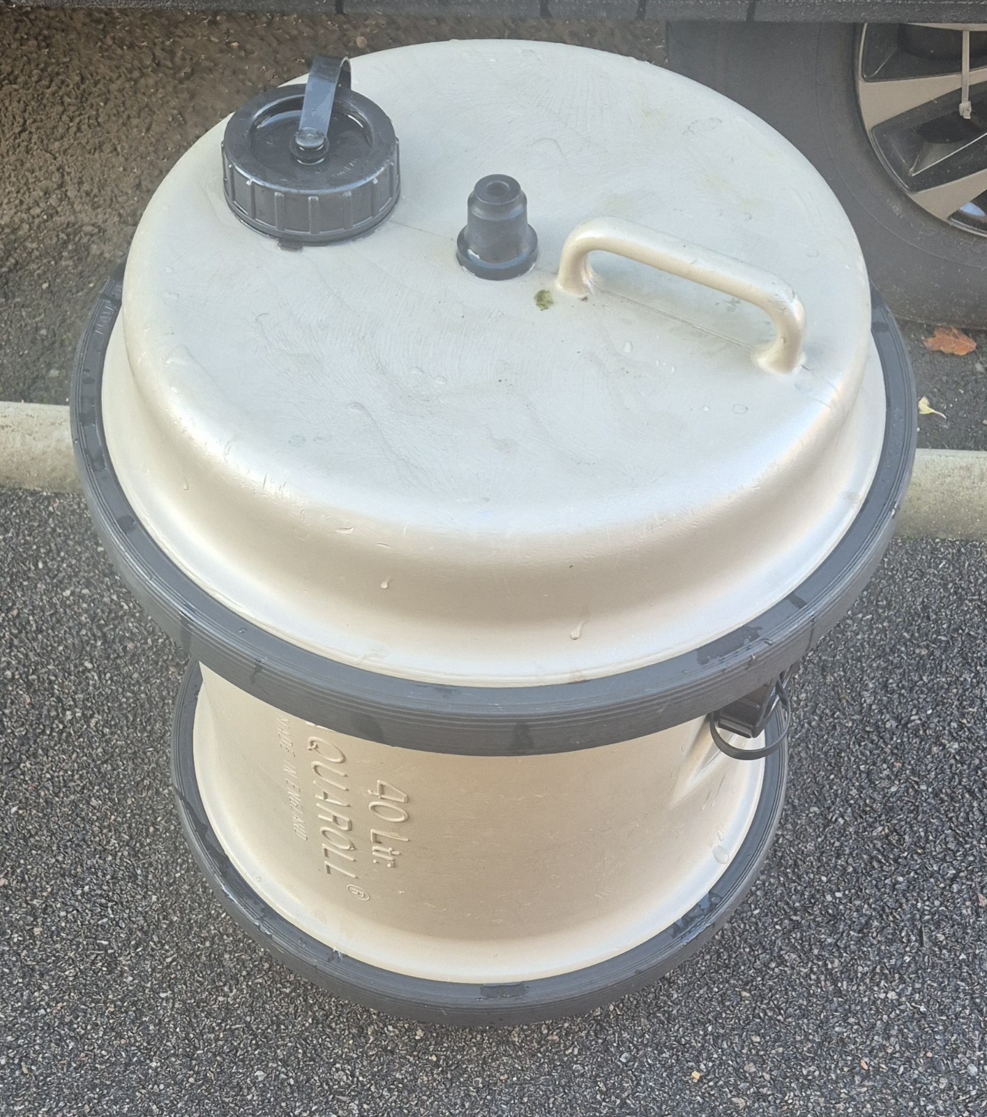 40L AQUAROLL - AQUA ROLL CARAVAN FRESH WATER CARRIER - METAL HANDLE ...