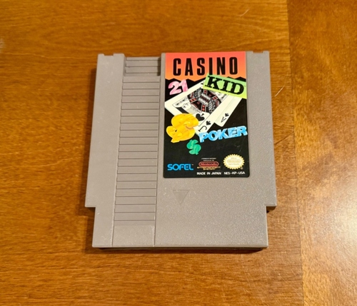 Casino Kid Poker Nintendo NES Video Game Original Authentic Cartridge ...