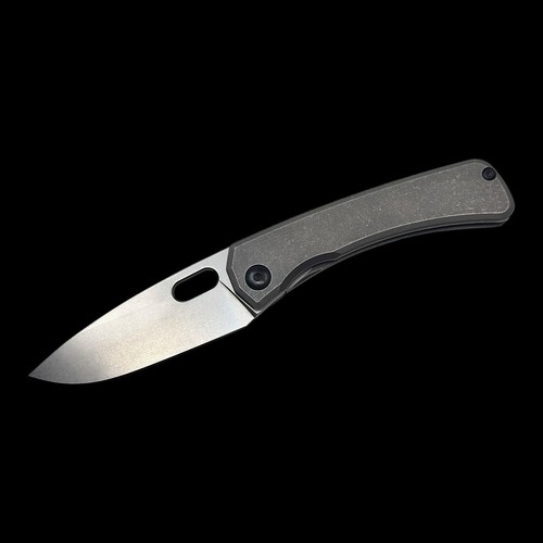 DROP SHUT Folding Knife 154CM Blade TC4 Titanium Handle (SPK Lamia GEN ...