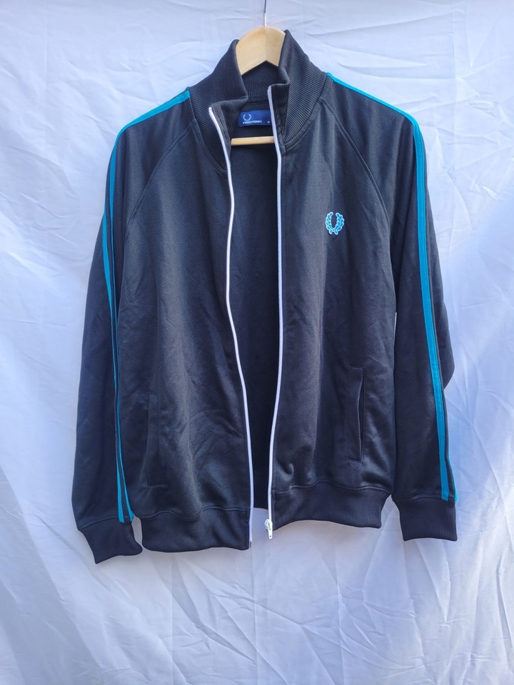 Vintage Fred Perry Black Track Jacket Size M | eBay UK