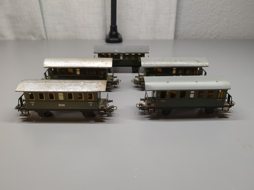 Marklin Vintage Model Train Passenger Cars Lot Of 5 Green Used | eBay