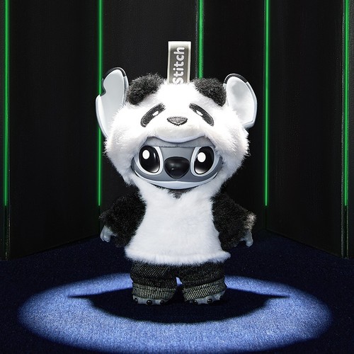 MINISO Stitch GenZ Street Series Panda Plush Pendant Limited Edition ...