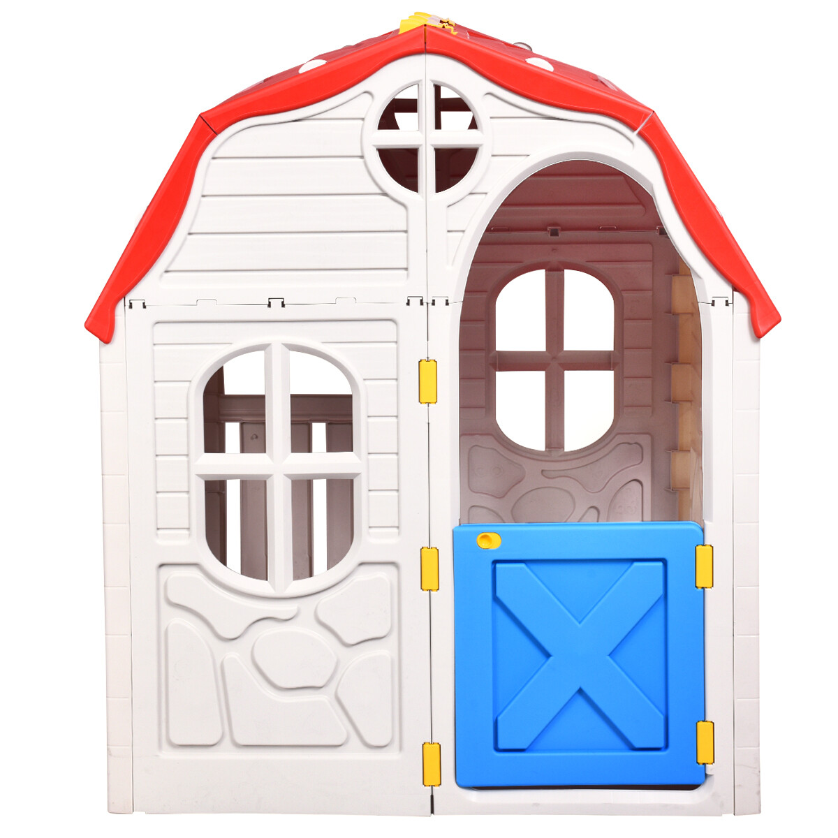 Costway TY327185 Foldable Cottage Kids Playhouse for sale online | eBay