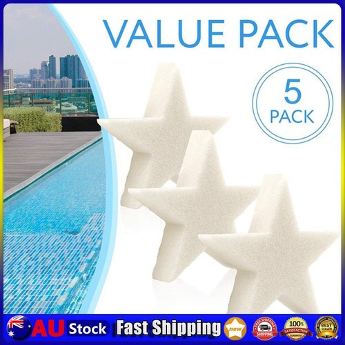 AU 5pcs Floating Oil Absorb Sponge Durable Star Shaped Filters Cleaners ...