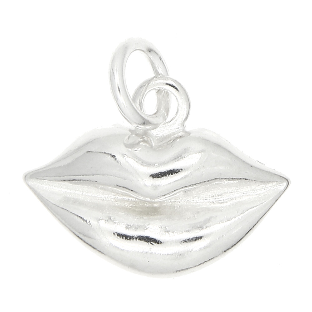 Sterling Silver Lips Charm or Pendant | eBay