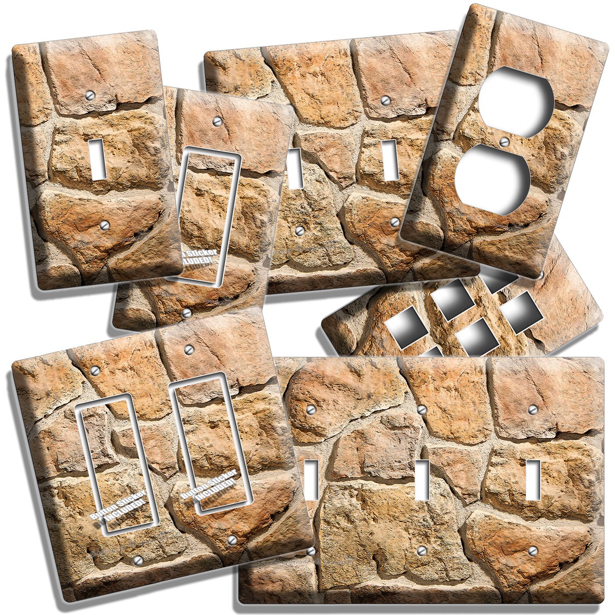 Decorative Stone Light Switch Plates | Shelly Lighting