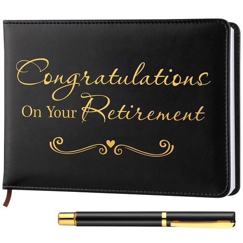 Retirement Guest Book with Signature Pen Retirement Party Supplies ...