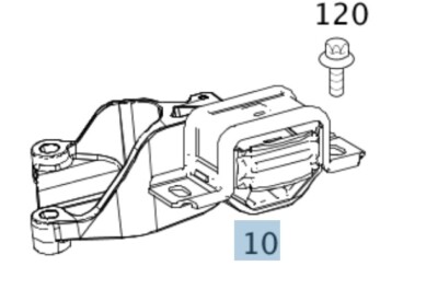 Mercedes Smart C451 A1322200048 Shock absorber engine mount right | eBay UK