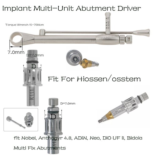 Dental Wrench Implant Multi-Unit Abutment Drivers For Hiossen Osstem ...