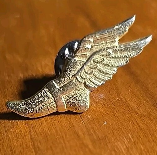 Vintage Track And Field Winged Foot Gold Tone Lapel Pin Athletics ...