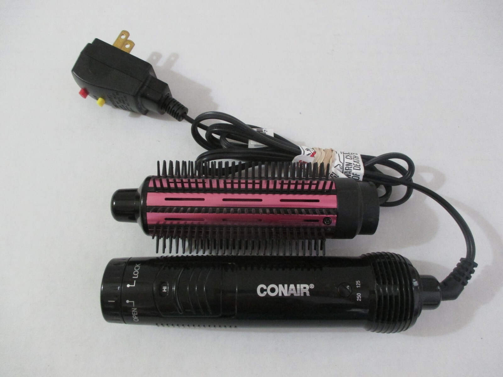 CONAIR LARGE 1 1/2" HOT AIR CURLING BRUSH CD160PPCS STYLE & DRY PINK ...