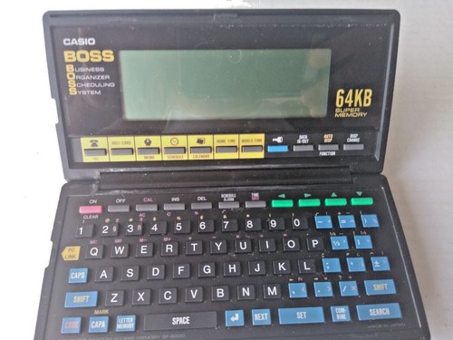 CASIO BOSS SF-8000 64KB SUPER RANDOM ACCESS MEMORY PDA BUSINESS ...