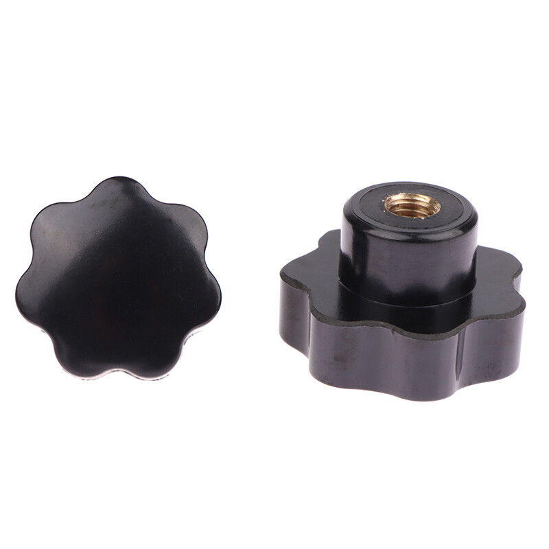 M5 M6 M8 M10/12/16 Plum Bakelite Hand Tighten Nuts Handle Thread Star ...