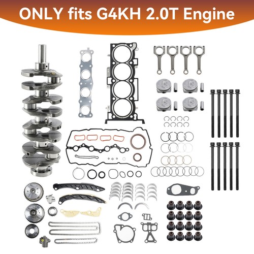 G4KH 2.0T Engine Rebuild Kit w/ Crankshaft Con Rods Timing Kit For ...