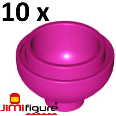 NEW 10 x LEGO Brick Round 2x2 with Dome Bottom Magenta 15395 Pink ...