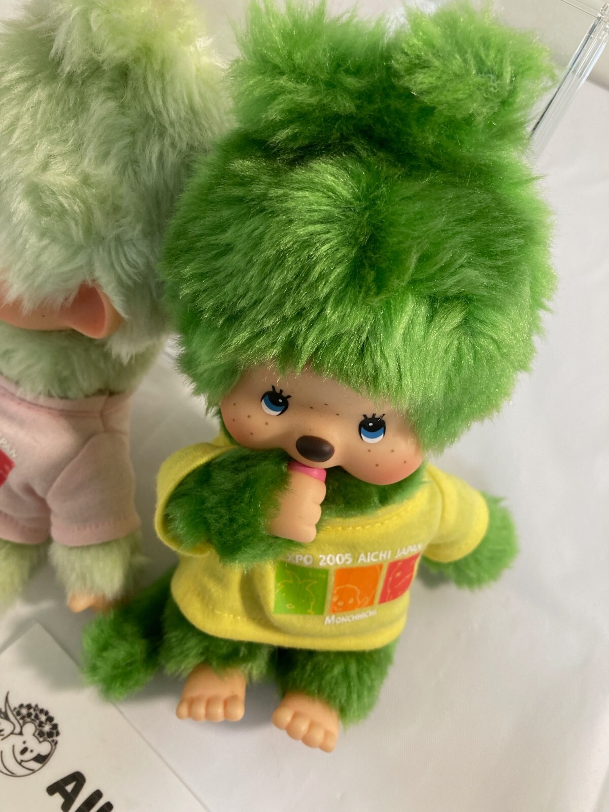 Monchhichi Aichi Expo Limited 2005 Green doll stuffed Vintage Rare | eBay