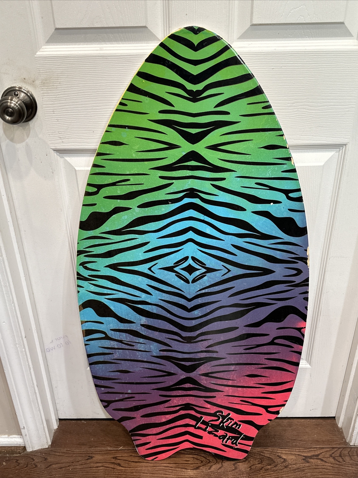 Skim Lizard Wooden Skim Board Surfer 2015 Boogie Rainbow Iridescent ...