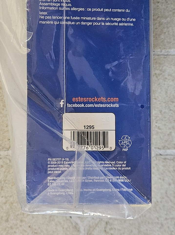 ESTES MEAN MACHINE FLYING MODEL ROCKET KIT - 6 FEET TALL - NEW - 1295 ...