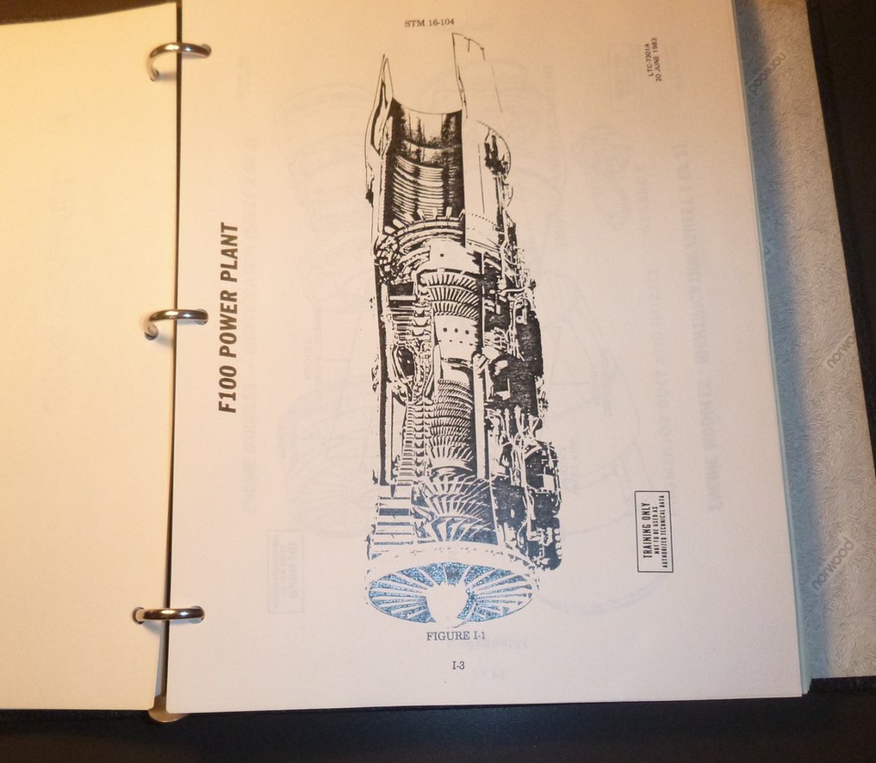 F-16 Power Plant STM 16-104 Block 10 Thru 15G dated 20 June 1983 ...