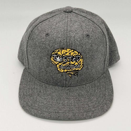 Twisted Concentrates Hat Brain Logo Graphic Gray Baseball Cap cannabis ...