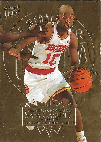 1995-96 Fleer Ultra Gold Medallion Sam Cassell - Houston Rockets | eBay