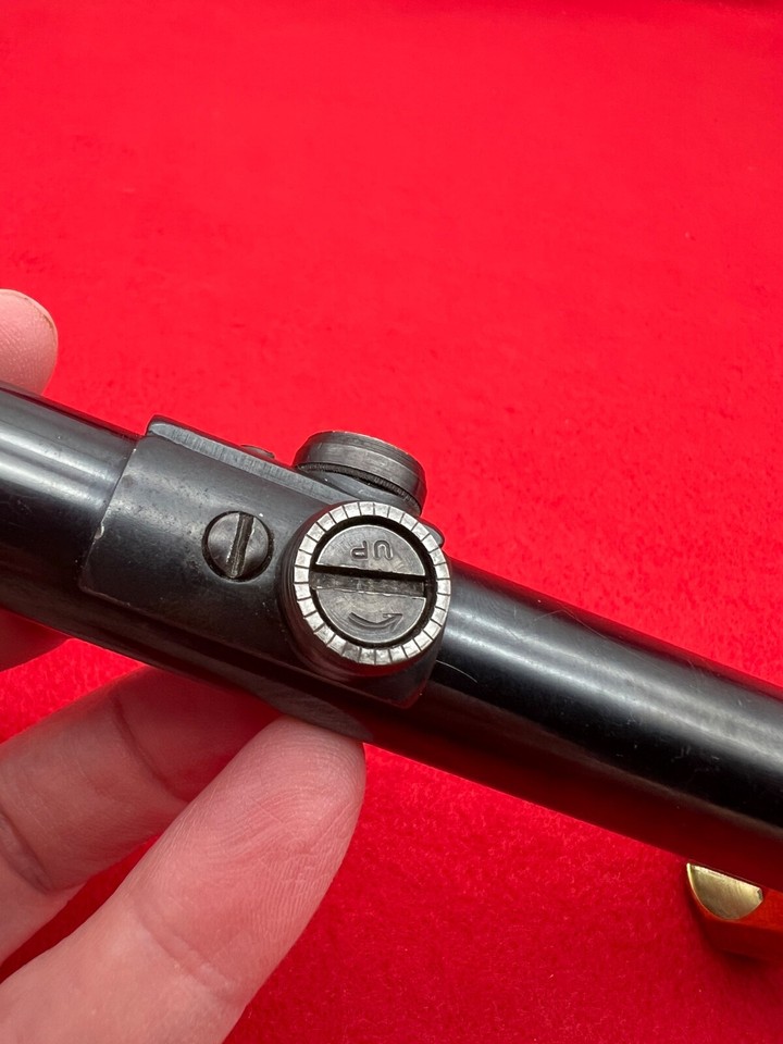 WEAVER 6x B6 Rifle Scope Blued Steel Tube Cross Hair Custom Brass Rings ...