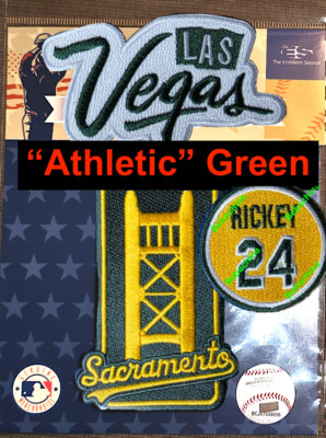 (3) Rickey Henderson Memorial Patch #24 Las Vegas Athletics A's ...