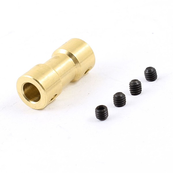 RC Airplane 3mm to 5mm Brass Motor Coupling Shaft Coupler Connector for ...