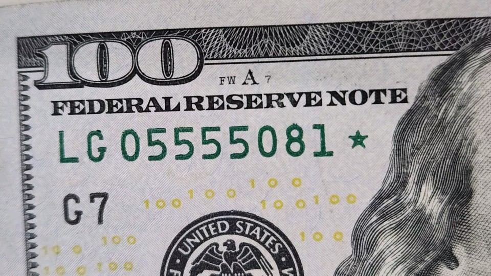 Near Solid Star Note Error 💎 $100 One Hundred Dollar Bill FANCY SERIAL ...