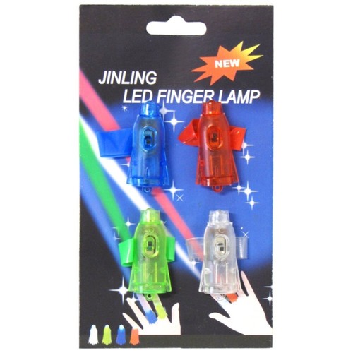 4X Finger LED Doigts Lumineux Multicolores Jeu de Lumière Soirée Fête ...