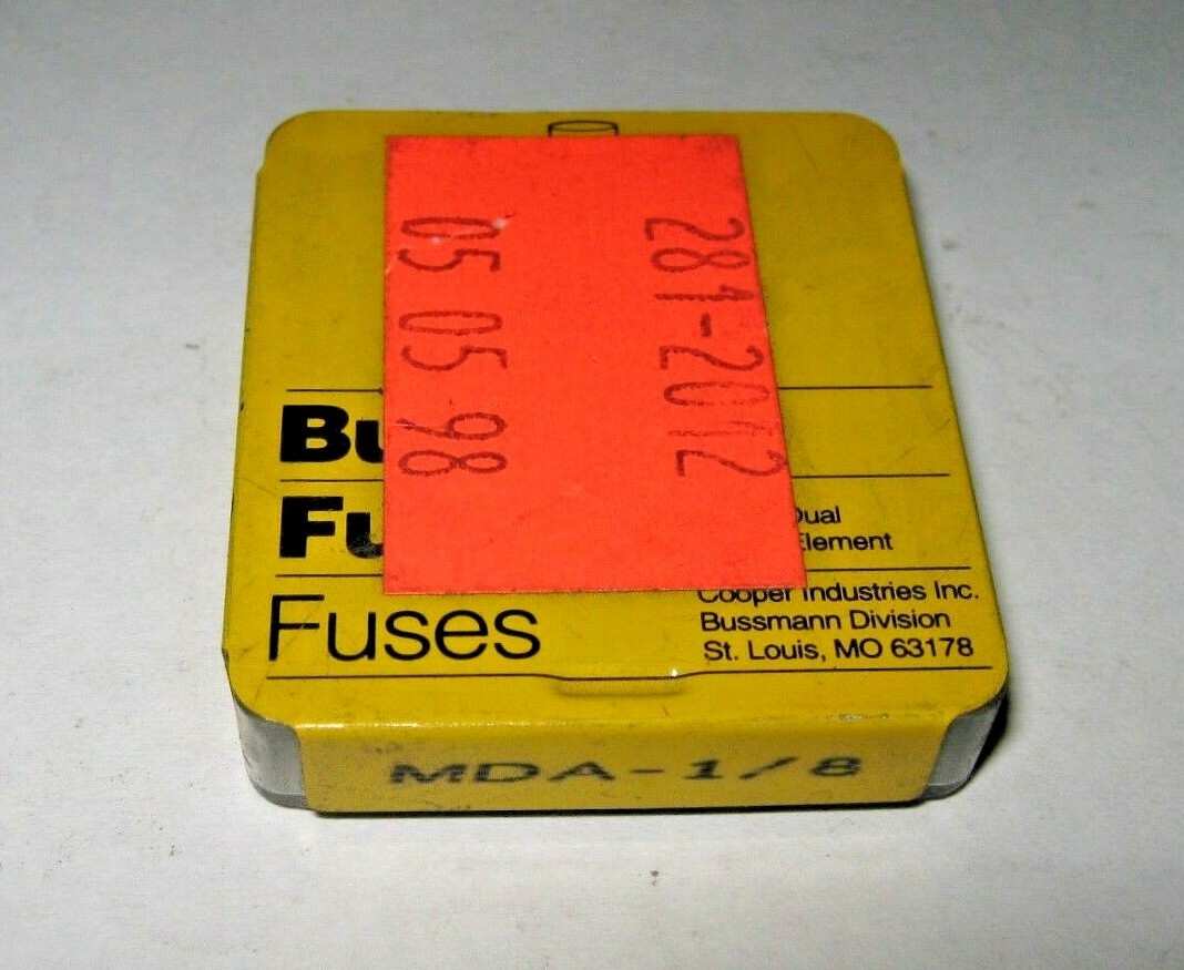 Lot of 3 Bussmann Fuses, MDA-1/8, New | eBay