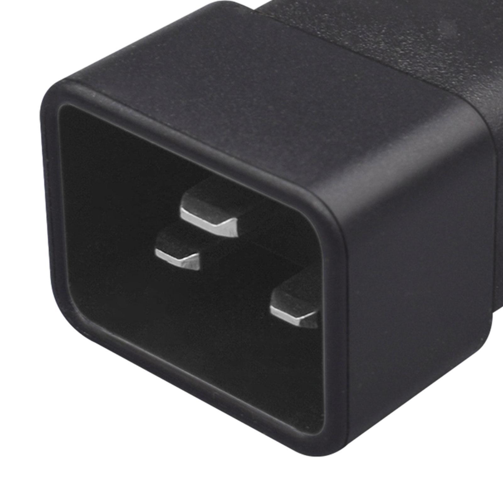 C20 to C13 Power Conversion Plug Black High Performance 10A/16A AC 250V ...