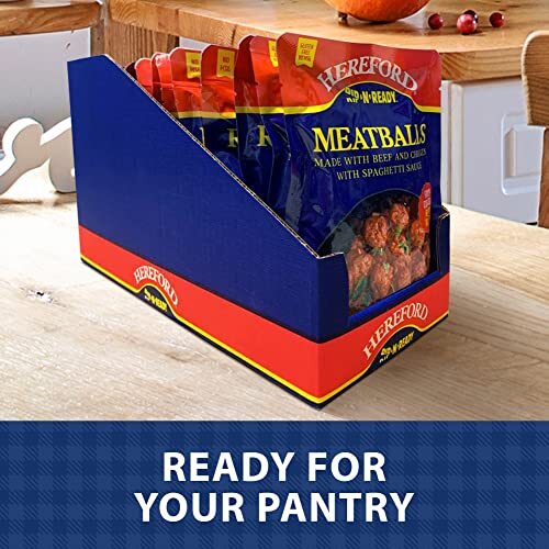 Meatballs with Spaghetti Sauce | Shelf Stable | Fully Cooked | Ready to ...
