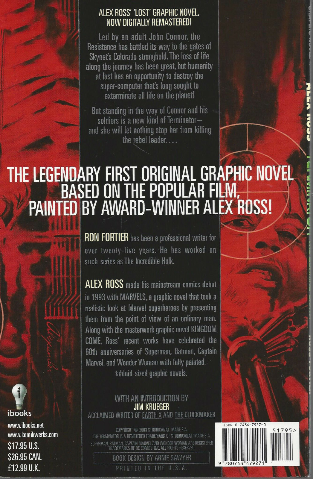 Alex Ross Terminator : The Burning Earth by Ron Fortier (2003, Trade ...