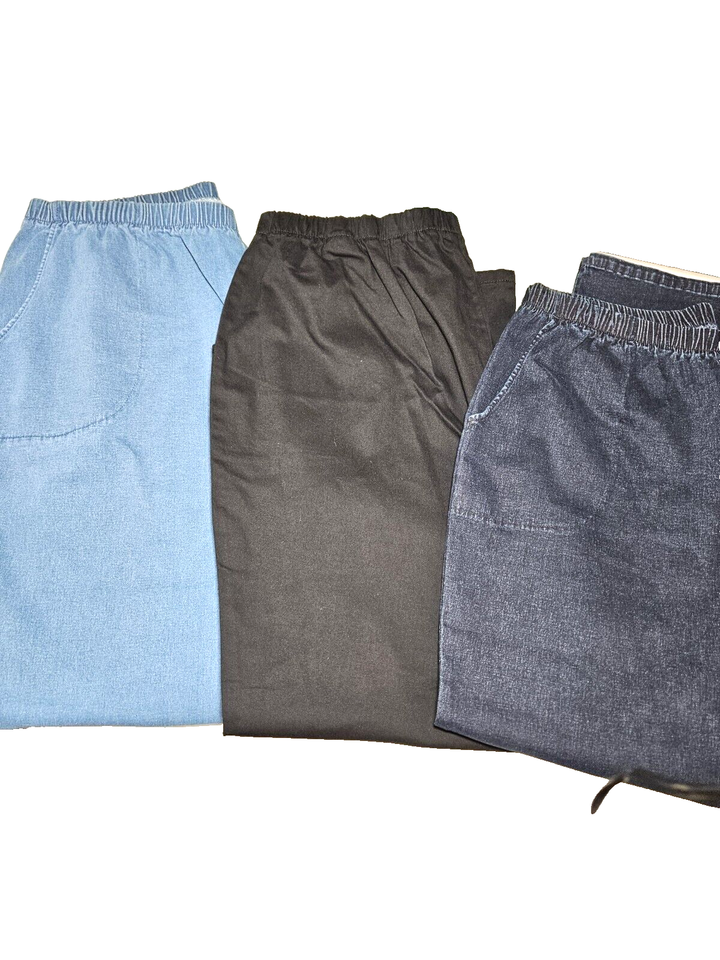 Denim & Co. Original Waist Stretch Regular Side Pocket Pants A53351 or ...