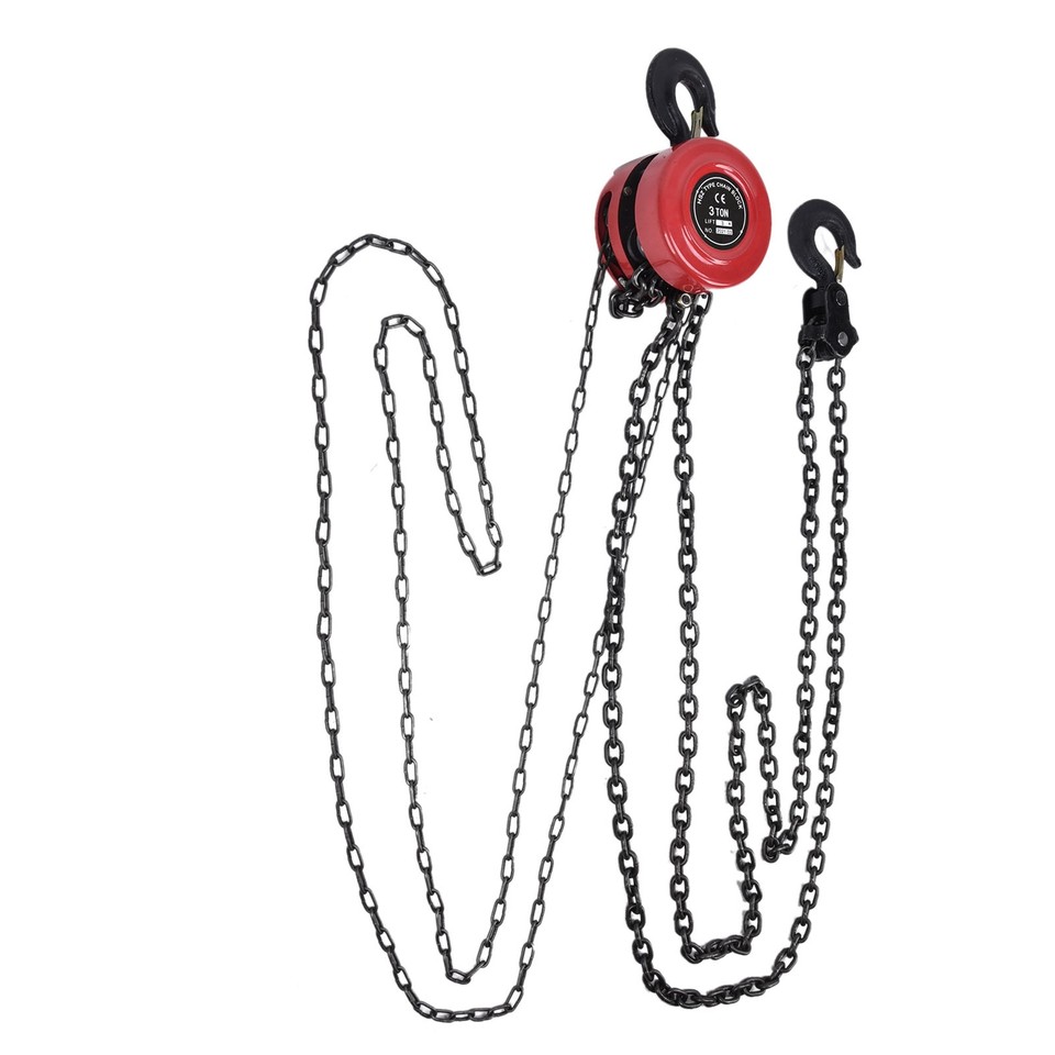 6000lb Manual Chain Block Hoist Block and Tackle Chian Hoist Manual ...