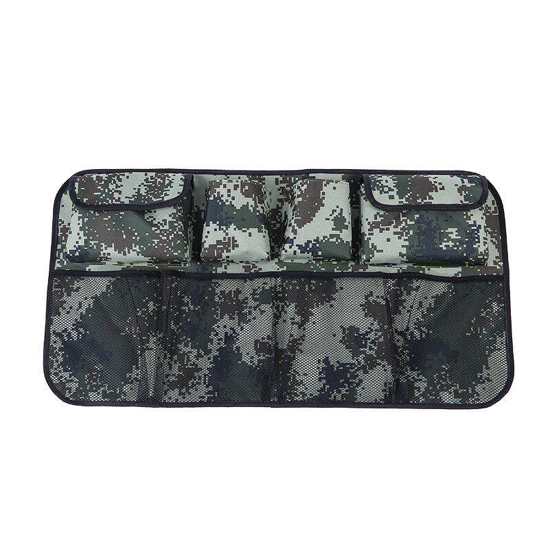 1X Foldable Car Rear Trunk Organizer Backseat Mesh Pockets Storage Bag ...