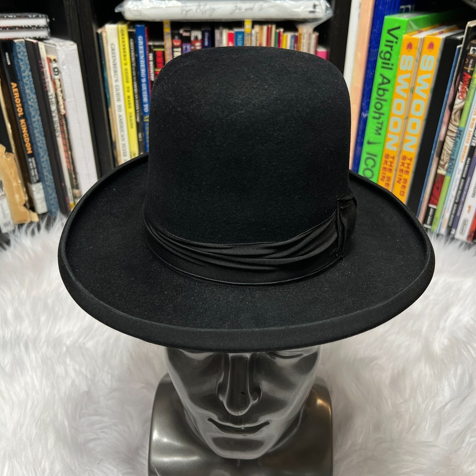 TORINO HASIDIC PLATCHIGE BIBER HAT FEDORA JEWISH CAP SIZE 53 / 238 ...