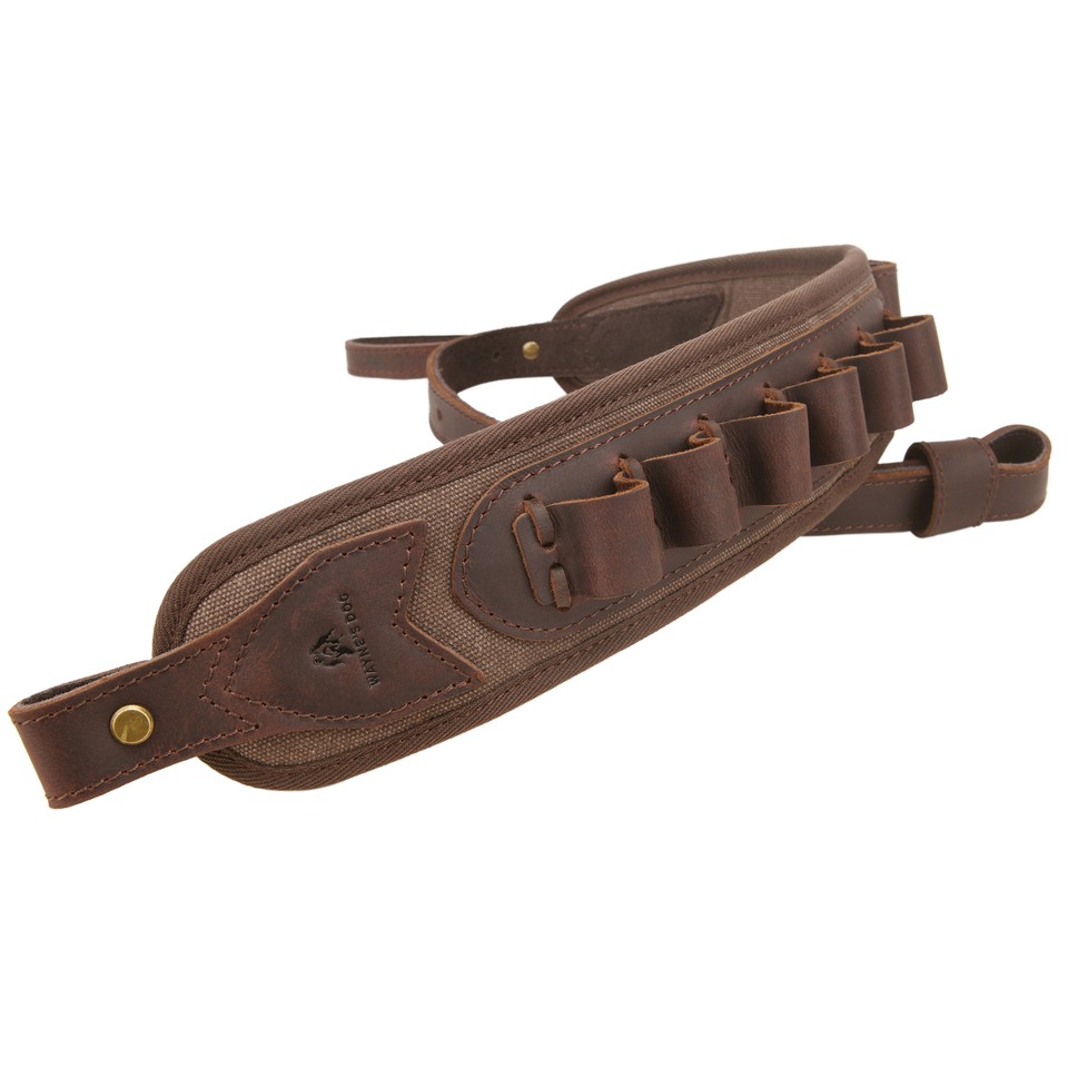 New Canvas Gun Shell Holder Slots Sling Shotgun Strap .22LR .30/30 .308 ...