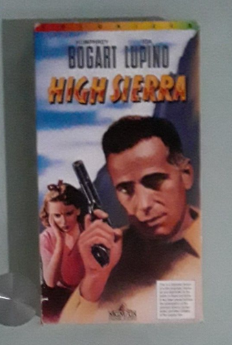 humphrey bogart / ida lupino HIGH SIERRA colorized VHS VIDEOTAPE not ...