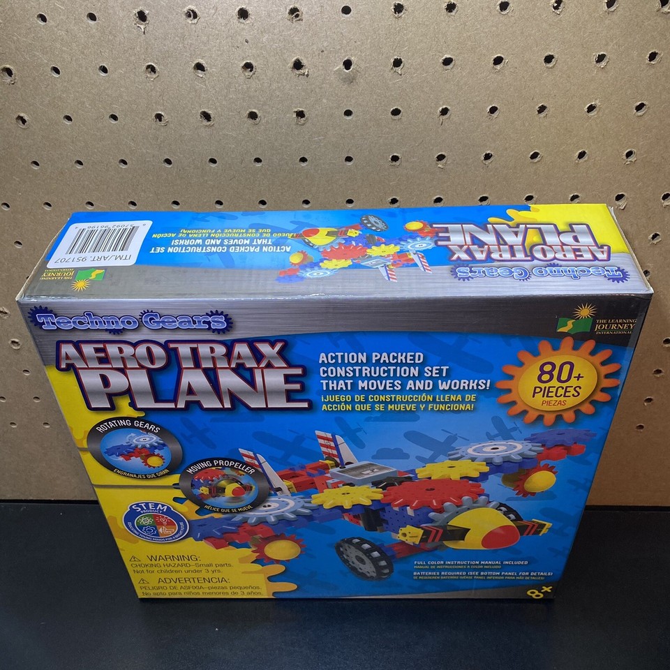 Techno Gears AERO TRAX PLANE CONSTRUCTION SET 80+Pieces A STEM Product ...