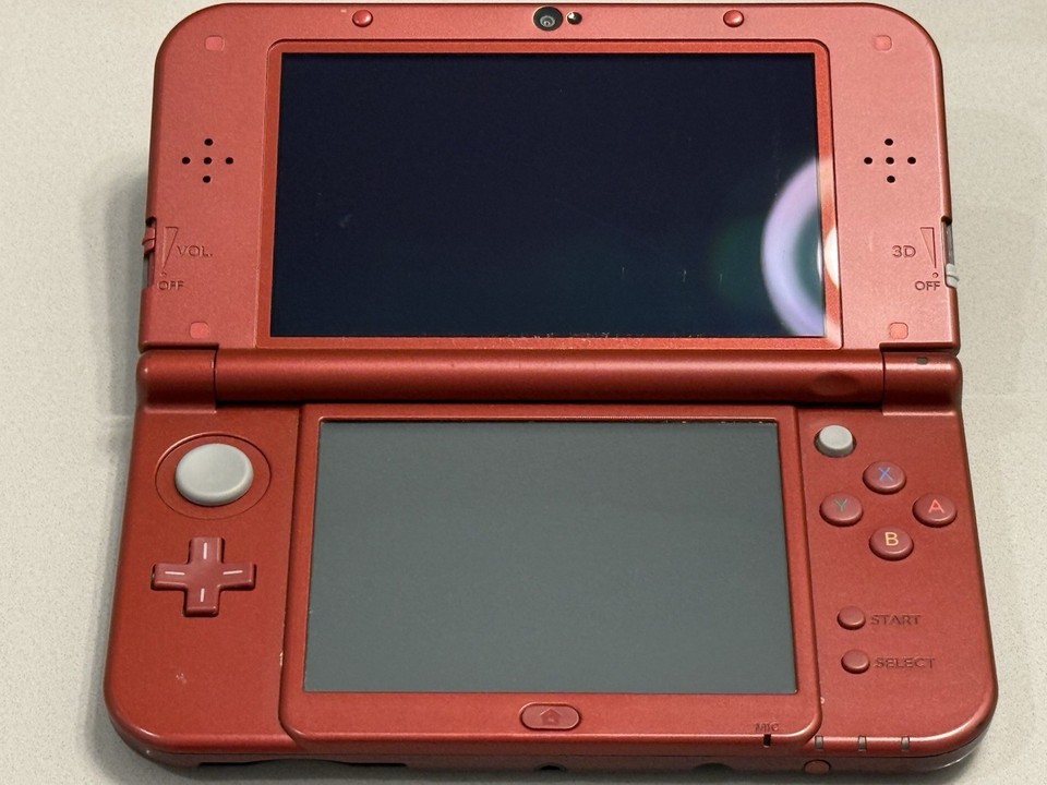 New Nintendo 3DS XL Red Handheld System Console US Version TESTED ...