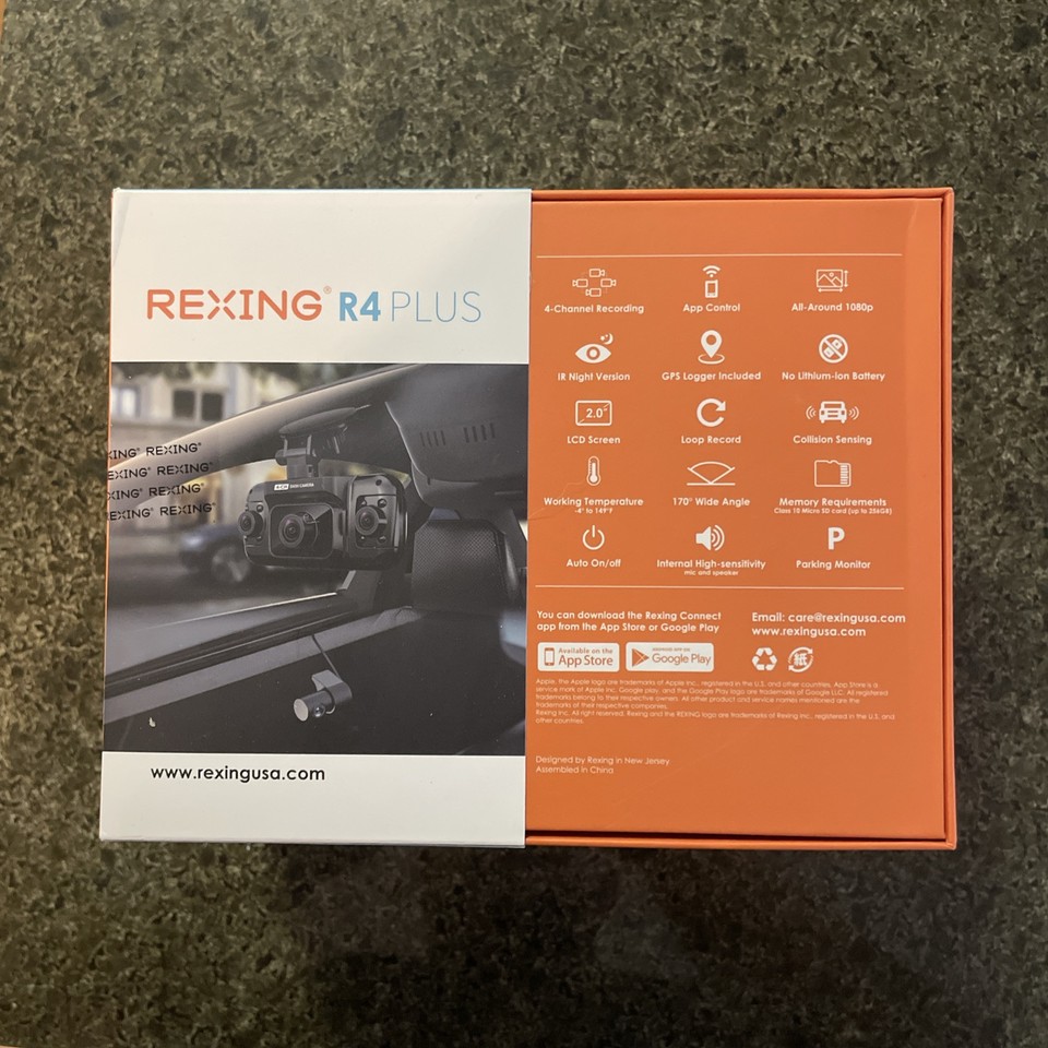 Rexing - R4 Plus 4-Channel Recording All-Around 1080p GPS BRAND NEW App ...